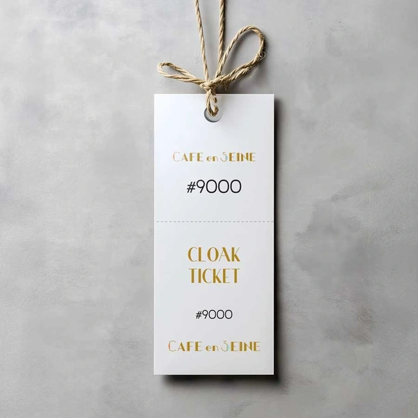 Custom Cloakroom Tickets | We Do Printing